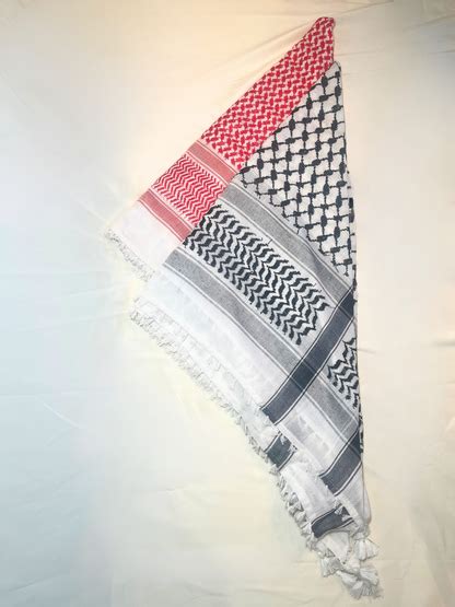 Jordanian Keffiyeh Red And White Color Thobes And Traditions