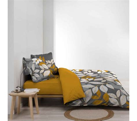 Parure De Lit 3 Pièces scala 240x220cm Gris Housse de couette