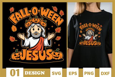 Fall O Ween Jesus Halloween Autumn Svg Graphic By Skinite · Creative