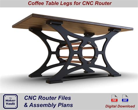 Cnc Table Plan Vector File Wooden Table Legs Industrial Style Type 3 Vector Files And Plans