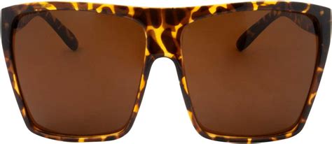 Grinderpunch Large Retro Style Square Oversize Flat Top Sunglasses