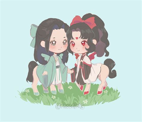 Shen Qingqiu And Luo Binghe Renzha Fanpai Zijiu Xitong And More Drawn By Renee Flowerj Lly