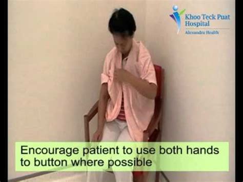 Patient Independently Donning And Doffing Shirt YouTube