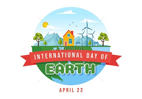 해피 지구의 날 그림 일러스트 무료 다운로드 Lovepik