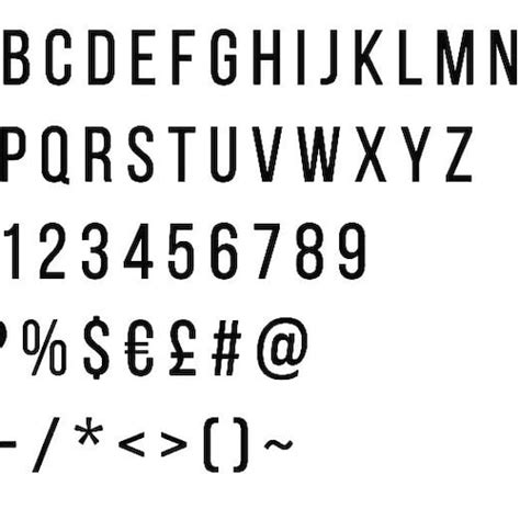 Sitencil Font Alphabet Letters Dxf And Svg Files Font For Cnc Etsy