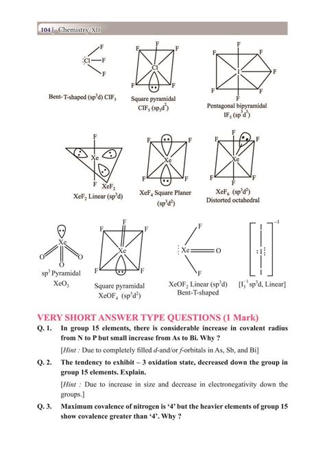 Cbse Notes Class Chemistry The P Block Elements Artofit
