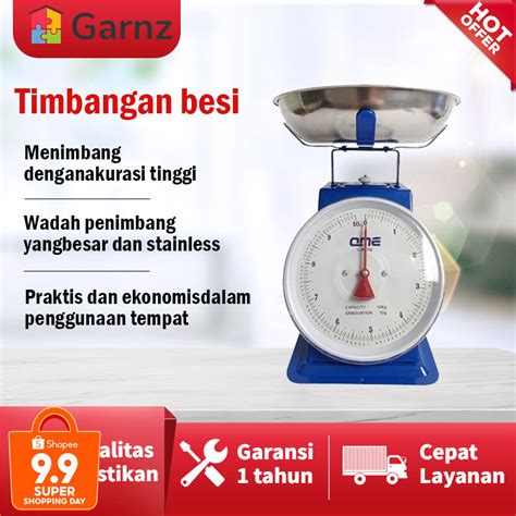 Jual Timbangan Besi Jarum 20kg Duduk Timbangan Manual Timbangan Buah
