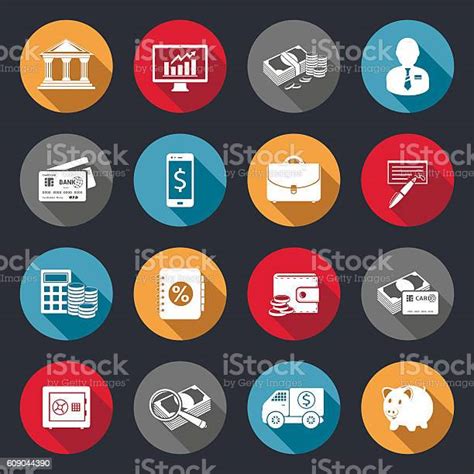 재무 아이콘 세트 검사 보기에 대한 스톡 벡터 아트 및 기타 이미지 검사 보기 경영자 계산기 Istock