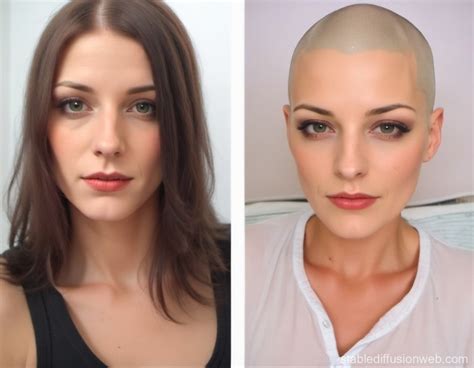 Metamorphosis Beautiful Young Mediterranean Woman S Dramatic Head Shave Long To Shaved Head To
