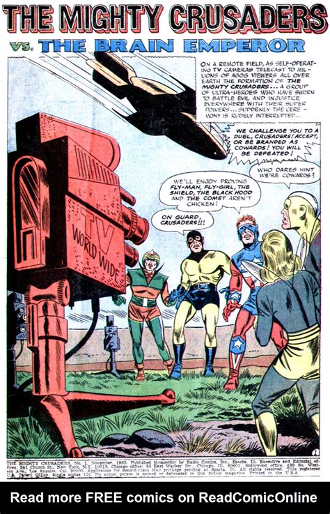 The Mighty Crusaders V1 001 1965 Read The Mighty Crusaders V1 001