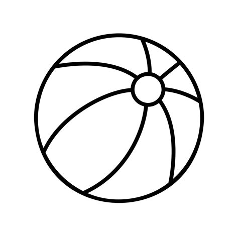 Beach Ball Icon For Summer Holiday Game 15016143 Vector Art At Vecteezy