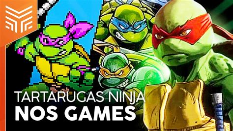 A EVOLUÇÃO DAS TARTARUGAS NINJA NOS GAMES