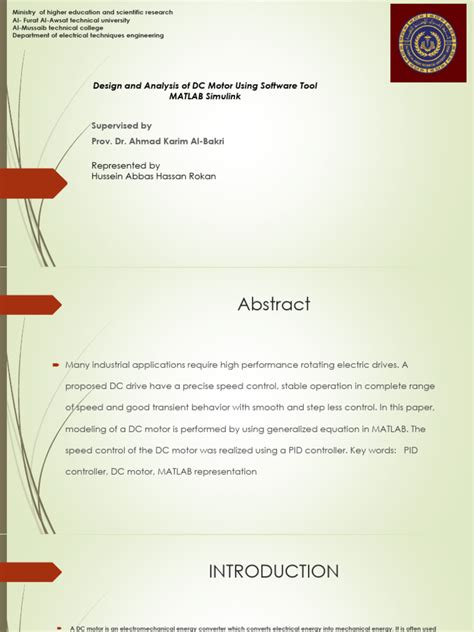 Dc Control Matlab روكان Pdf Control Theory Electric Motor Dc Control Matlab روكان Pdf Control Theory Electric Motor