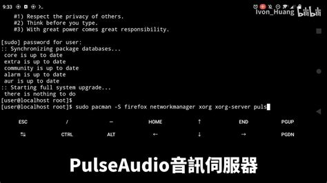 详细教程 安卓手机安装Arch Linux 带图形界面 Termux P 哔哩哔哩
