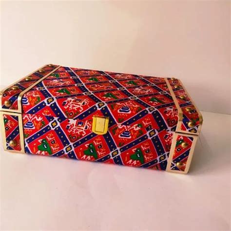 Rectangular Multicolor Patola Print Trunk Box At Rs Piece In New Delhi ID