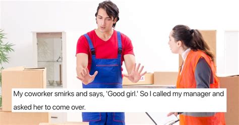 Woman Complies With Coworker S Demand To Get Her Manager He Gets