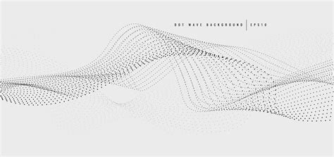 Abstract Black Dotted Wave Line Pattern On White Background 2024489 Vector Art At Vecteezy