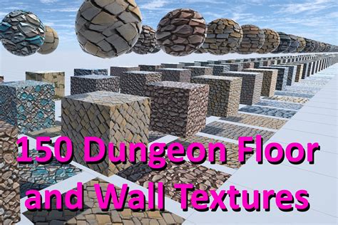 Dungeon Floors And Walls 150 Textures Pack 3 2d Textures And Materials Unity Asset Store