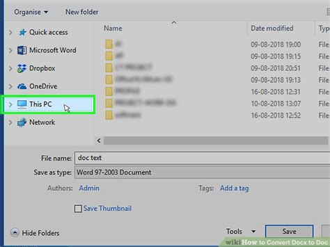 Easy Ways To Convert Docx To Doc WikiHow