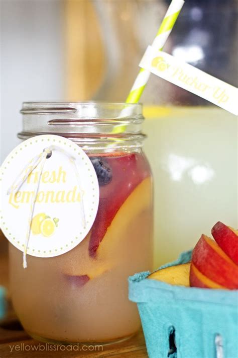 Flavored Lemonade Bar With Free Printables Recipe Lemonade Bar