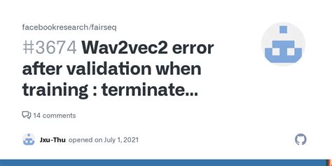 Wav2vec2 Error After Validation When Training Terminate Called After