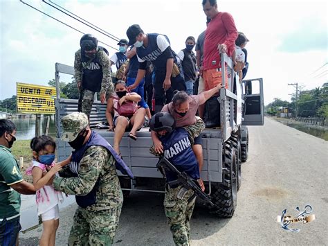 Evacuan A Más De 2 Mil Damnificados Por Inundaciones En Tabasco La