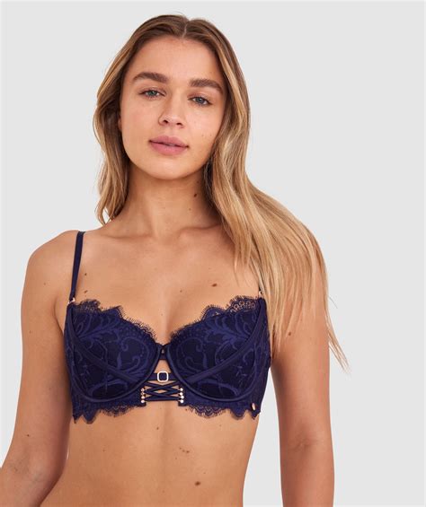 Bras N Things Vamp One Night Only Double Push Up Bra Navy 01532601