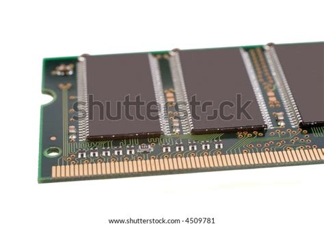 Computer Memory Chips Isolated On White Stock Photo Edit Now