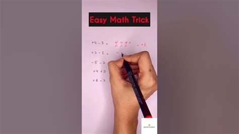 Easy Maths Trick Mathstricks Maths Easymaths Youtube