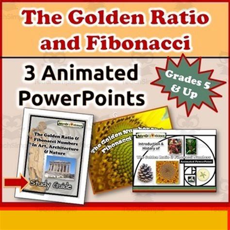 Math Thematic Unit Golden Ratio Fibonacci Numbers By Teach Simple