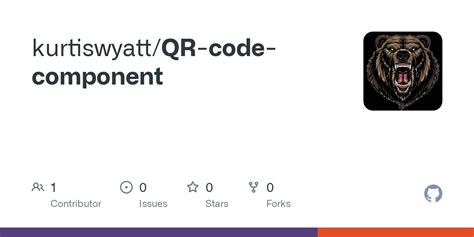github kurtiswyatt qr code component