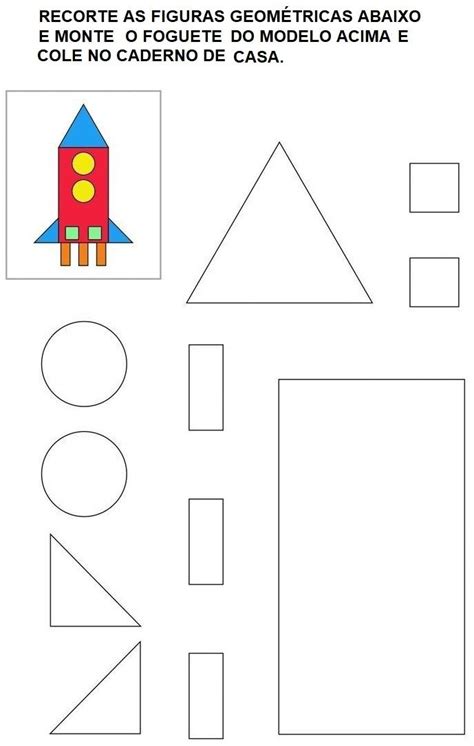 Figuras Geométricas Formas Geométricas Pré Escolares Atividades De
