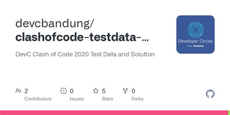 Github Devcbandungclashofcode Testdata And Solution Devc Clash Of Code 2020 Test Data And