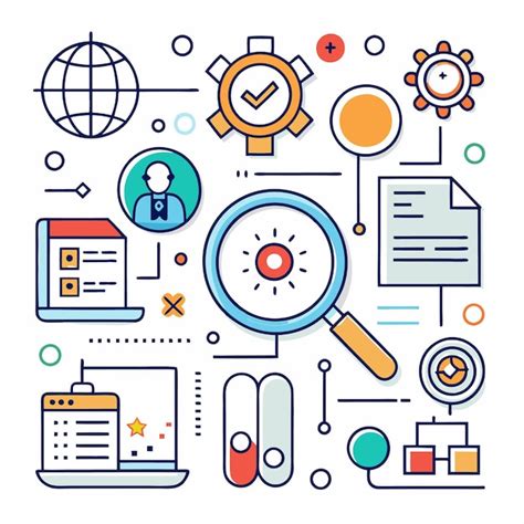 Business Process Optimization With Data Analysis Premium Ai Generated Vector