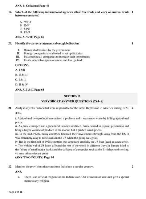 How To Use The Cbse Class 10 Social Science Official Sample Paper For
