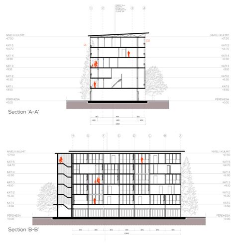 Social Housing Section Architecture For Humans