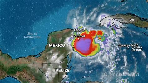 En Un Minuto Beryl Toca Tierra En La Península De Yucatán Como Huracán