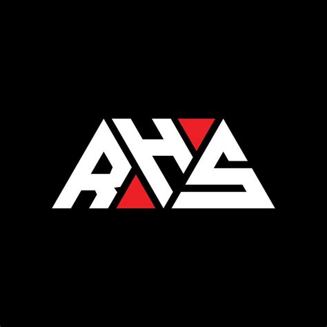 Rhs Triangle Letter Logo Design With Triangle Shape Rhs Triangle Logo Design Monogram Rhs