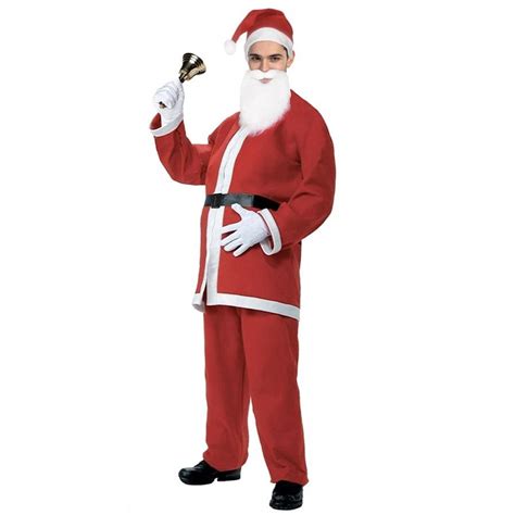 Adult Santa Claus Costume Suit Father Xmas Party Outfit Father