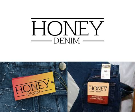 Juguetón Moderno Diseño De Logo For Honey Denim Por Emark Diseño