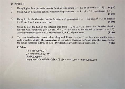 Solved CHAPTER II Using R Plot The Exponential Chegg