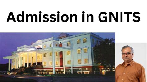 Admission In Gnits Ch Ganapathi Reddy Cgr Youtube