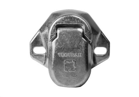670 75a Tectran 7 Way Socket W Bullet Terminlas Solid Pin Nicks Truck Parts