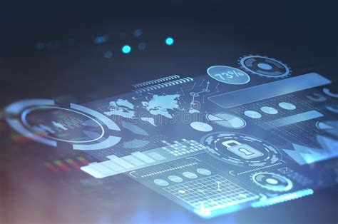 hud and graphs interface stock illustration illustration of interface