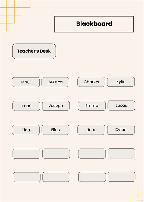 Classroom Seating Chart Template Download Printable Pdf Artofit