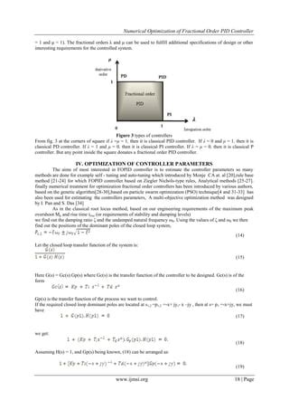 Numerical Optimization Of Fractional Order PID Controller PDF