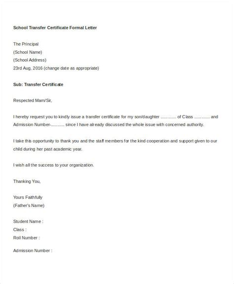 Write Application School Principal