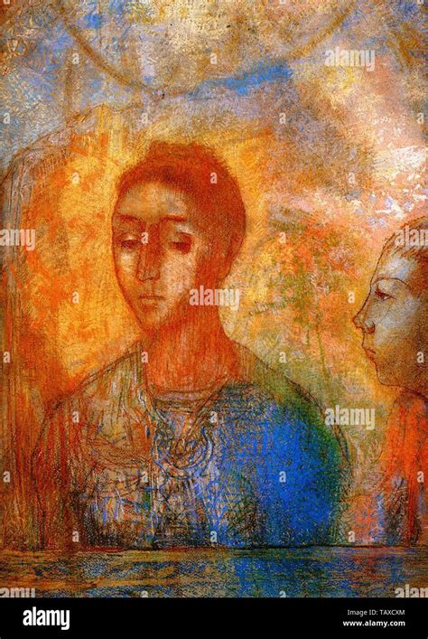 Odilon Redon Portrait Madame Odilon Redon With Ari C 1902 Stock Photo