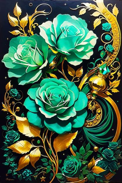 Premium Photo Beautiful Ring With Green Crystel