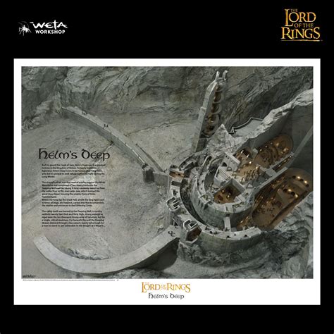 The Museum The Lord Of The Rings Helms Deep Cut Away Art Print